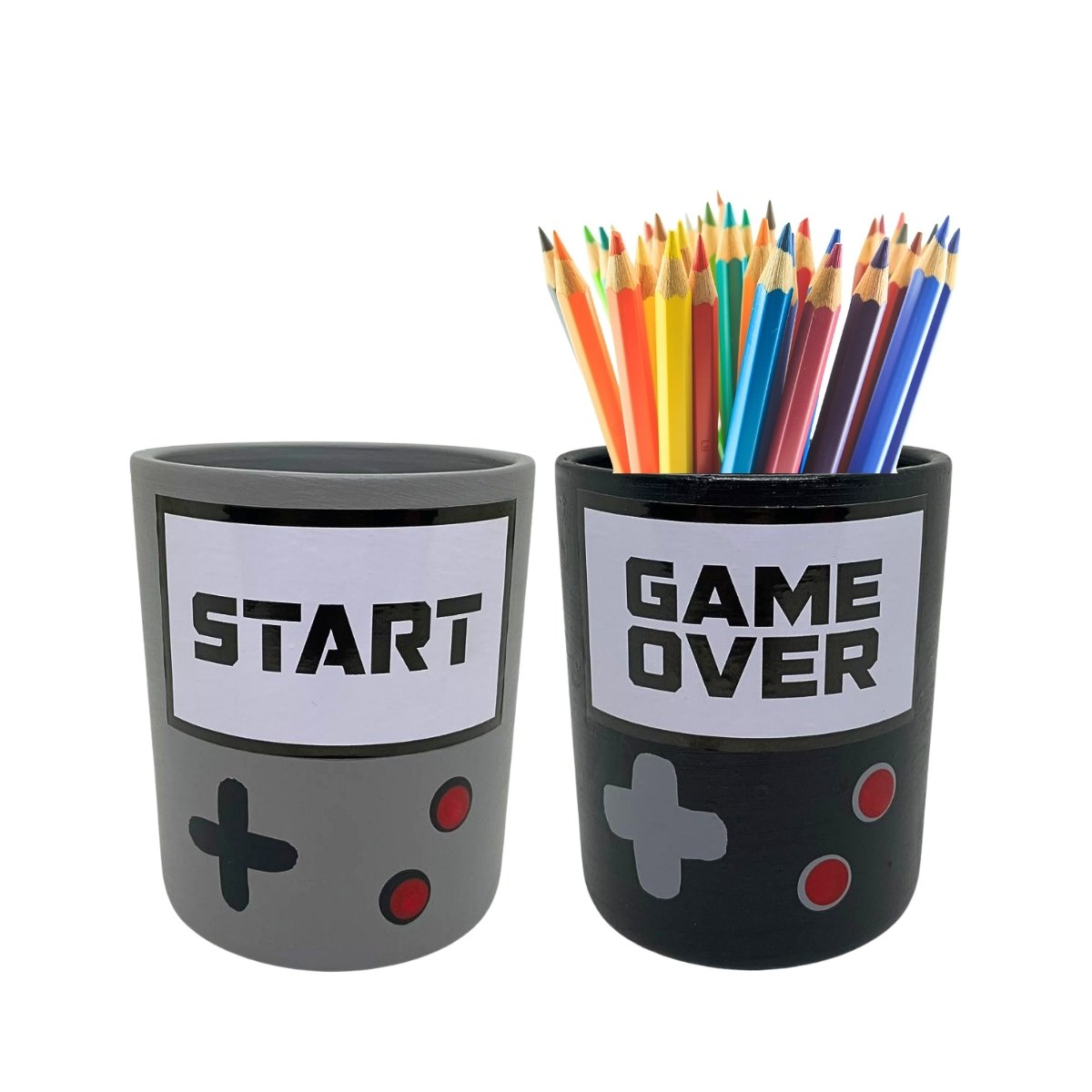 Vanjos Decorações - cod: 2268 - Pote Video Game Porta Lapis e Doces Festa